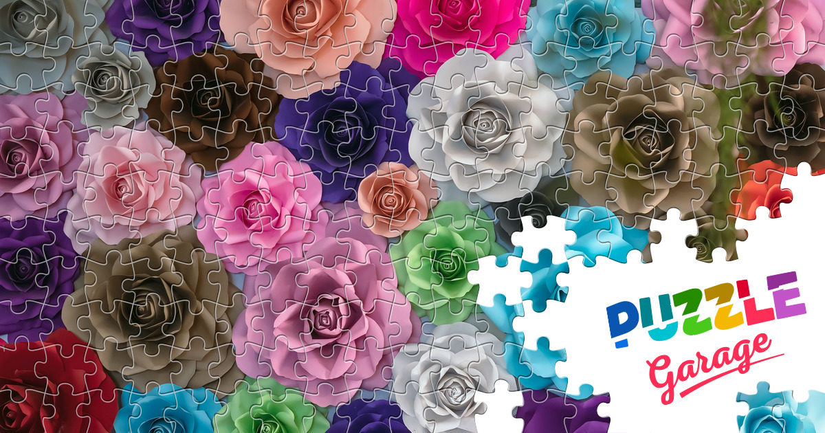 Paper roses Jigsaw Puzzle (Home, Needlework) | Puzzle Garage