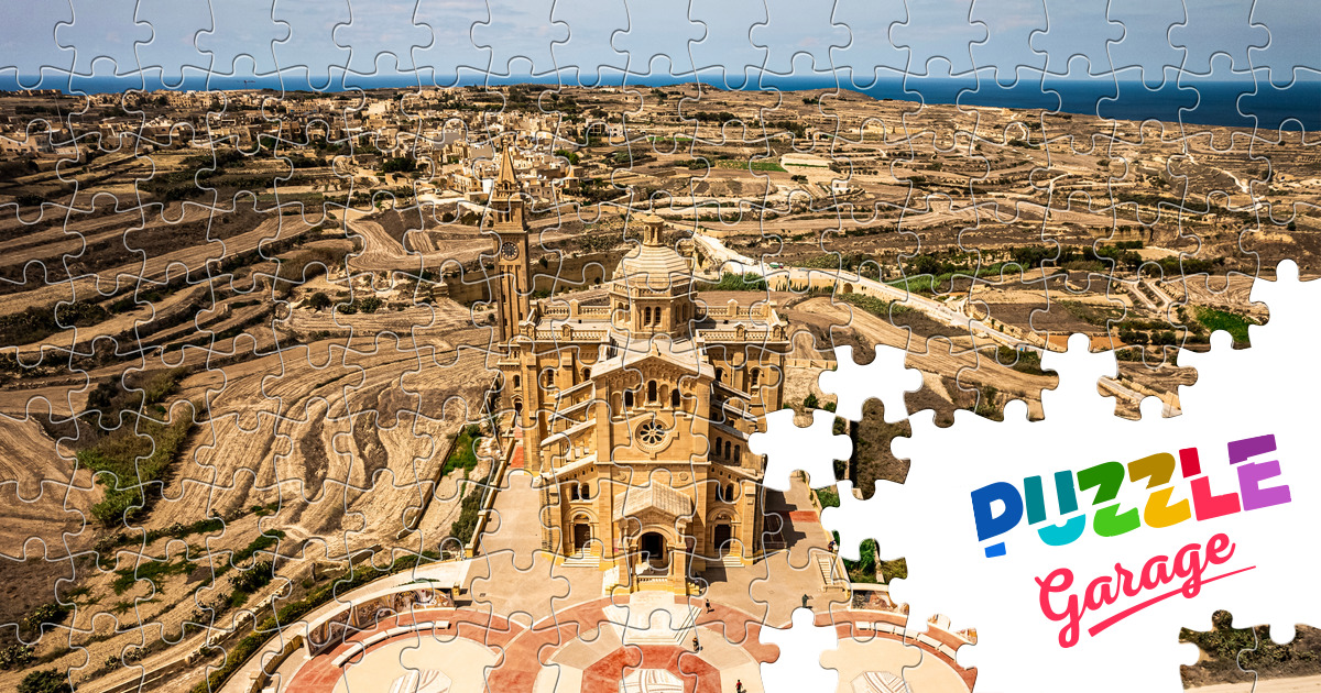 View of the Ta'Pina Basilica Jigsaw Puzzle (Countries, Malta) | Puzzle ...