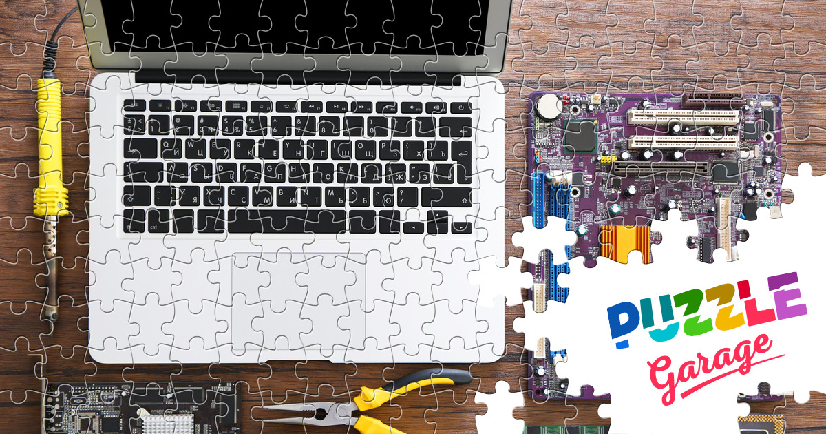 Laptop and electronic circuits Jigsaw Puzzle (Stuff, Electronics ...