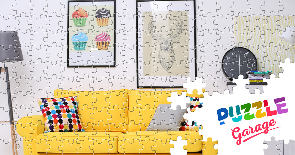 Living room with sofa Jigsaw Puzzle (Home, Interiors) | Puzzle Garage