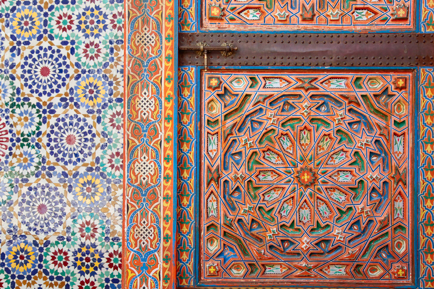 Doors of the royal palace in Fez Jigsaw Puzzle (Countries, Morocco ...
