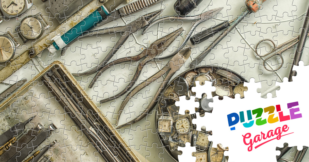 Tools and clocks Jigsaw Puzzle (Stuff, Watches) | Puzzle Garage