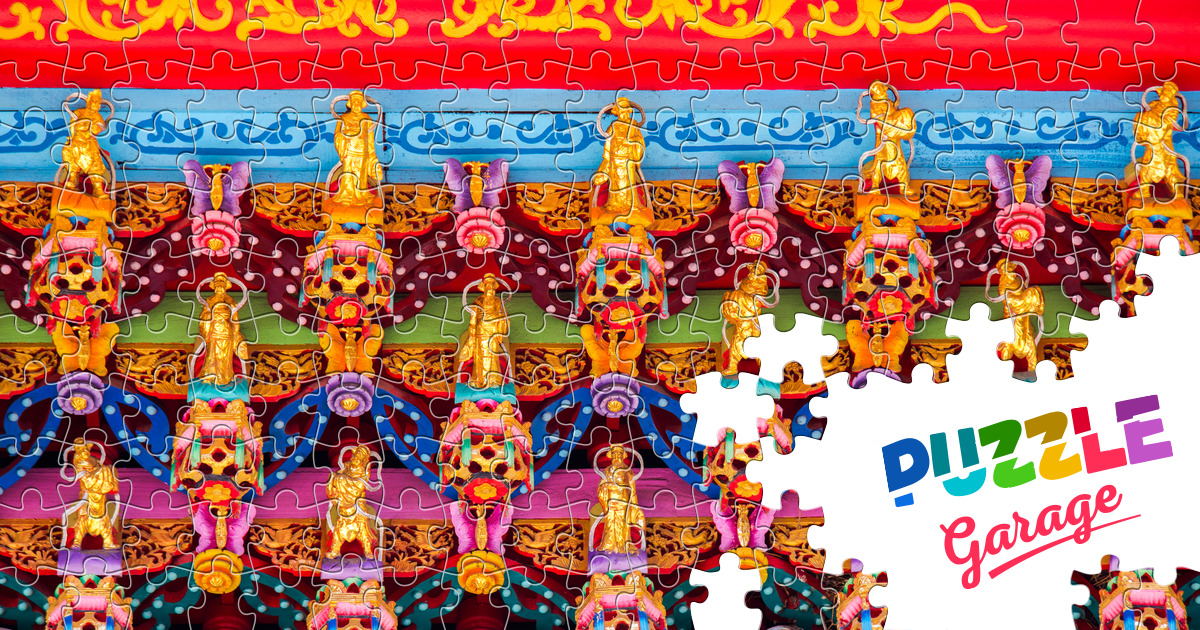 Chinese wood carving Jigsaw Puzzle (Countries, China) | Puzzle Garage