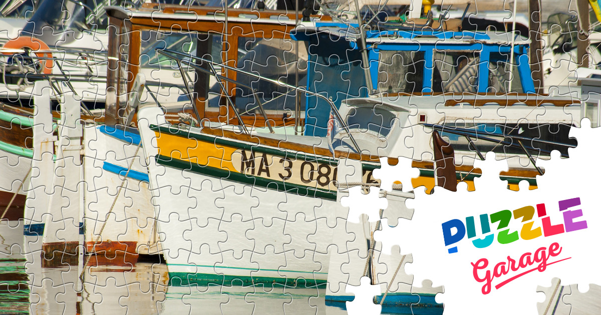 Fishing boats in the port Jigsaw Puzzle (Countries, France) | Puzzle Garage