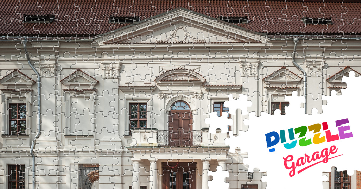 Fragment of the facade of the Kaunas Town Hall Jigsaw Puzzle (Countries ...