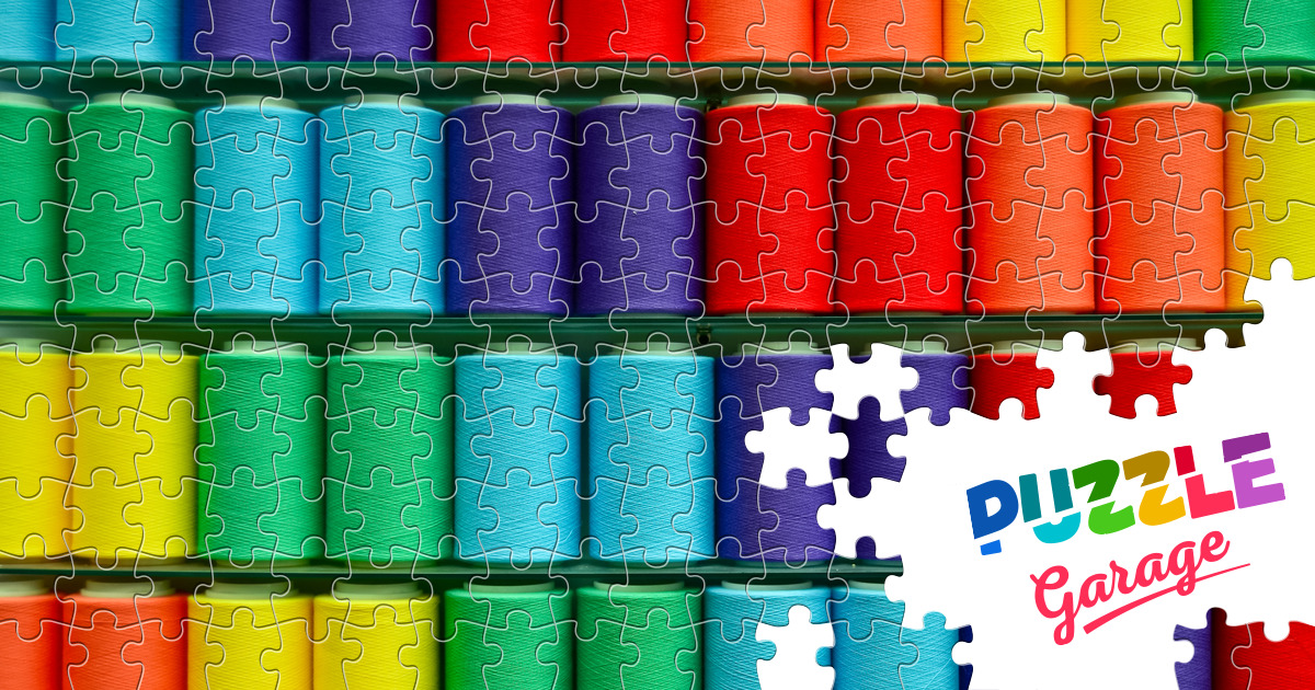 Multicolored threads Jigsaw Puzzle (Home, Needlework) | Puzzle Garage