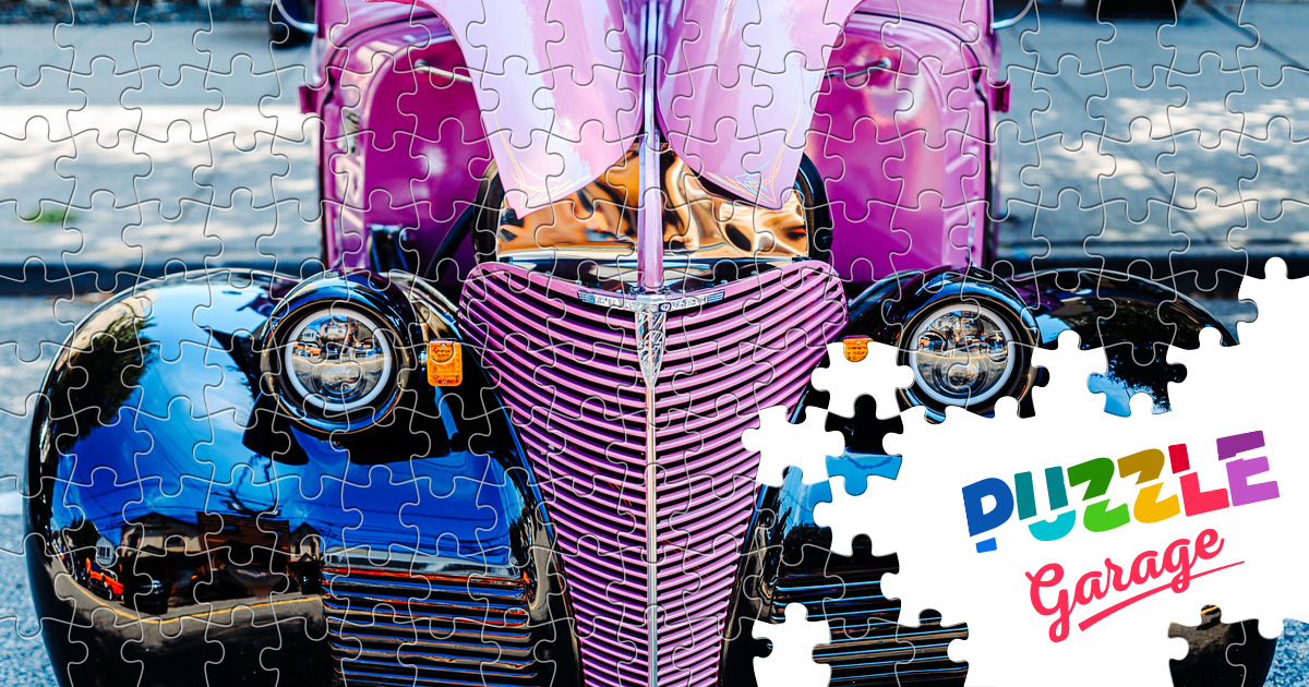 Front of a retro car Jigsaw Puzzle (Technics, Auto) | Puzzle Garage
