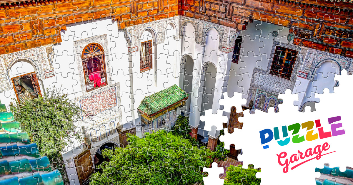Fes courtyard view Jigsaw Puzzle (Countries, Morocco) | Puzzle Garage