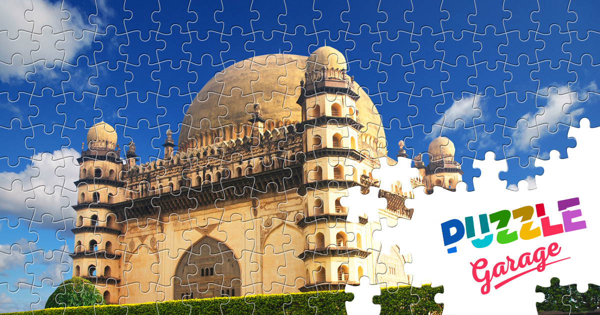 Mausoleum of Gol Gumbaz in Bijapur Jigsaw Puzzle (Countries, India ...