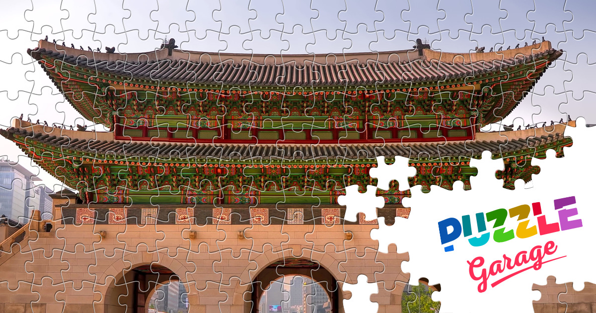 Gwanghwamun Gate Jigsaw Puzzle (Countries, South Korea) | Puzzle Garage