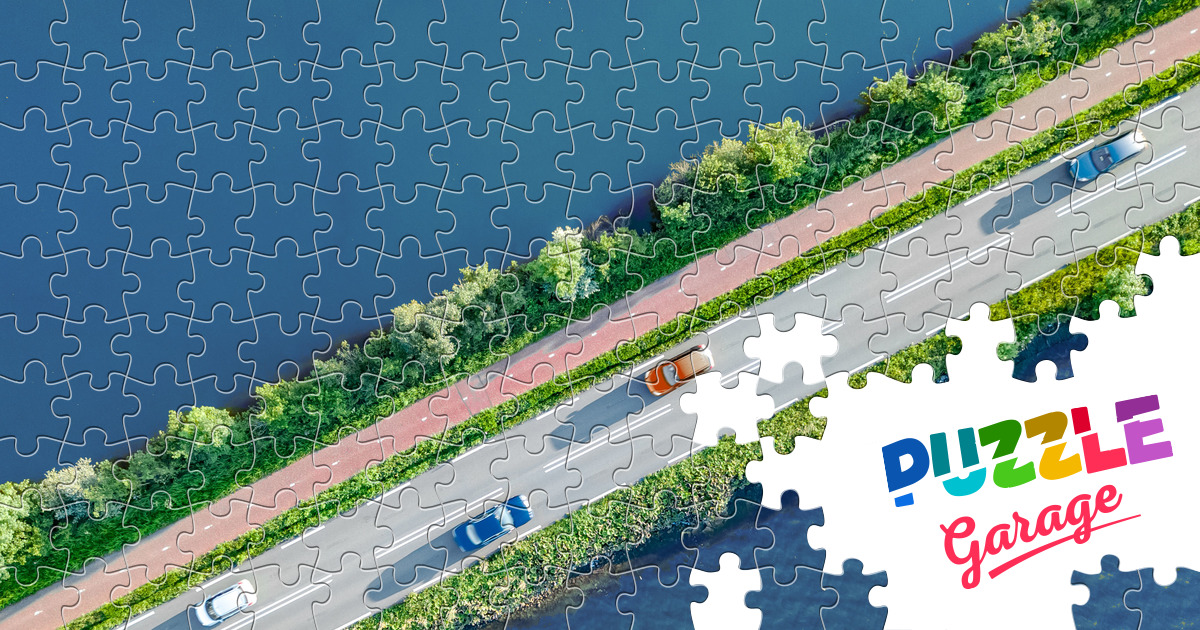 Aerial view of the road Jigsaw Puzzle (Other, Aerial view) | Puzzle Garage