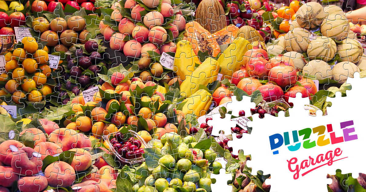 Fruit at Mercat de La Boqueria Jigsaw Puzzle (Plants, Fruits) | Puzzle ...