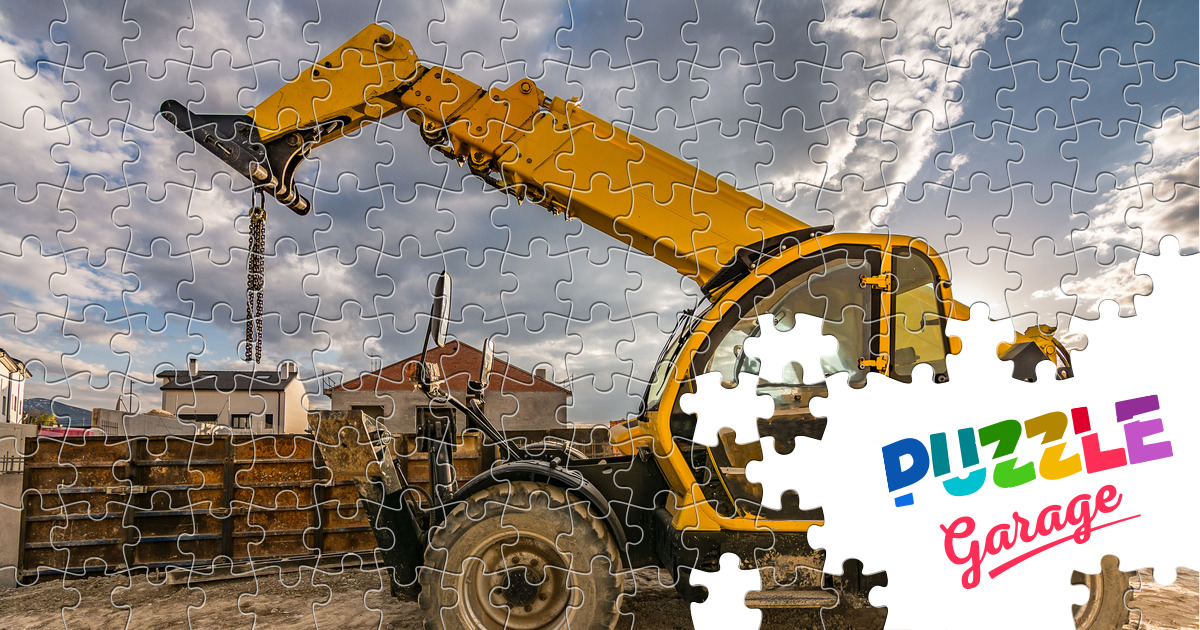 Loader at the construction site Jigsaw Puzzle (Technics, Special ...