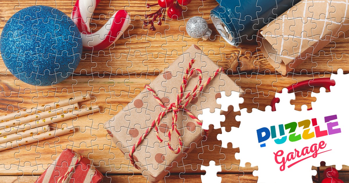 Gift Wrapping Materials Jigsaw Puzzle (Holidays, Christmas) | Puzzle Garage