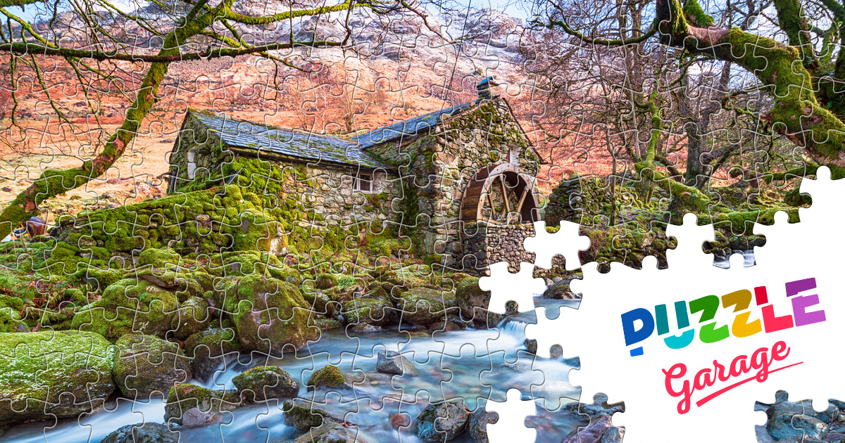 Watermill in Lake District National Park Jigsaw Puzzle (Countries ...