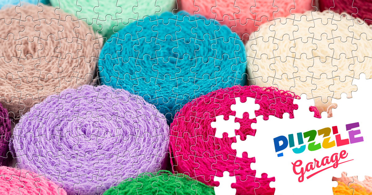 Colorful lace ribbons Jigsaw Puzzle (Home, Needlework) | Puzzle Garage