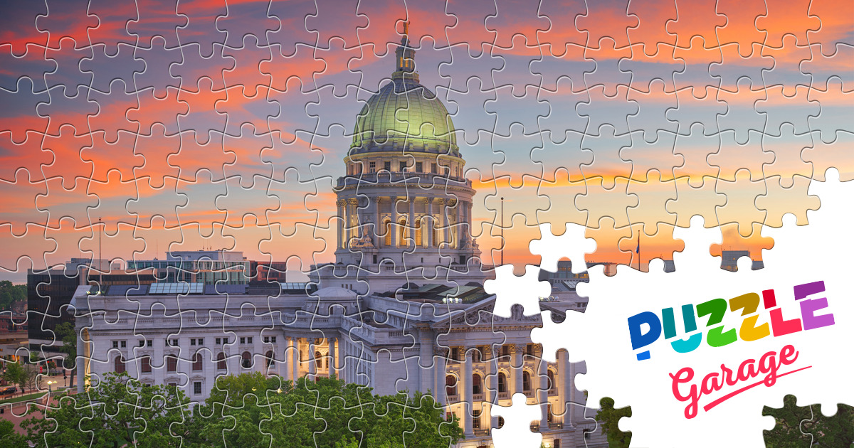 Wisconsin State Capitol, Madison Jigsaw Puzzle (Countries, USA) | Puzzle Garage