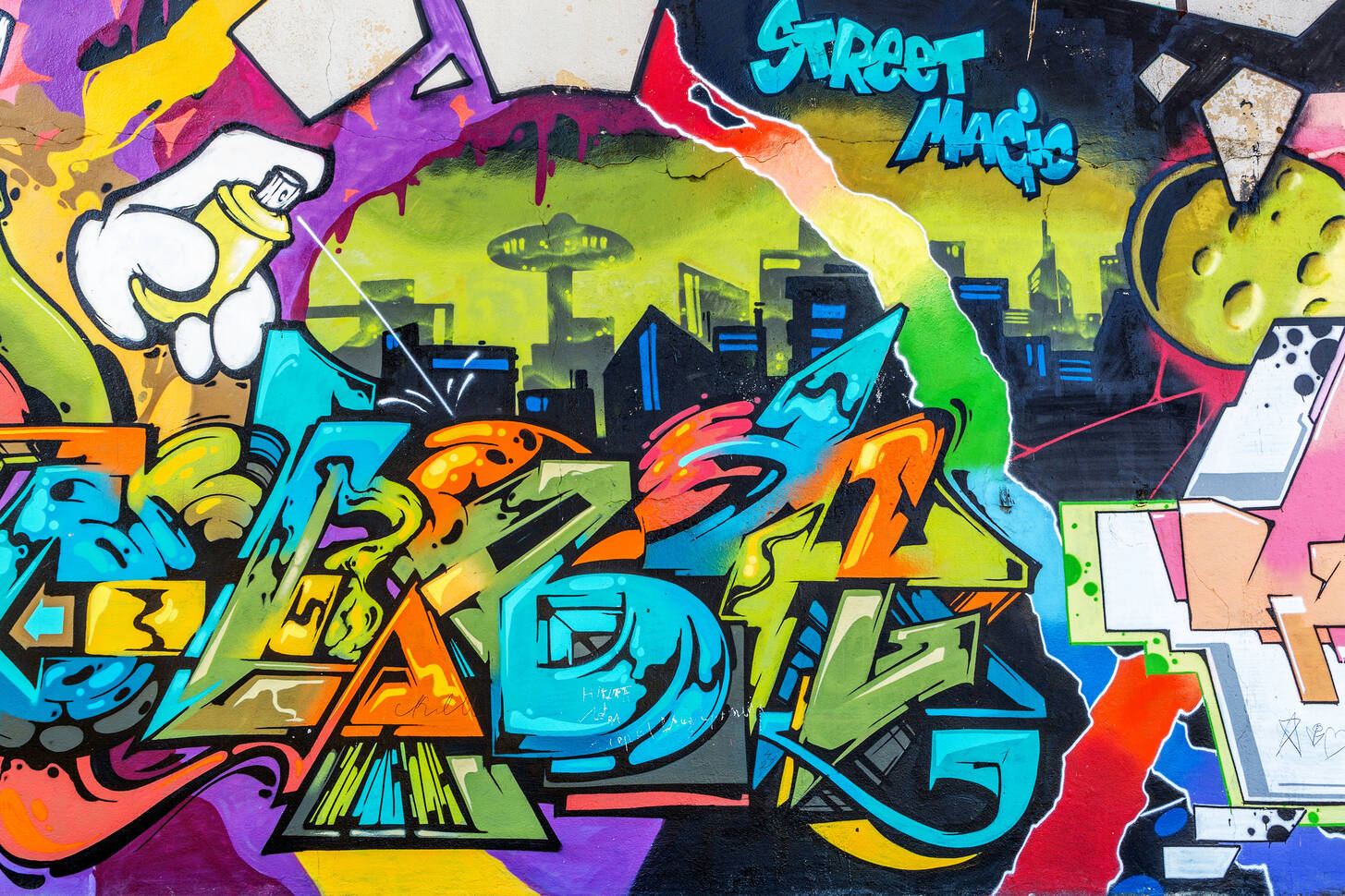 Abstract graffiti on the wall Jigsaw Puzzle (Art, Graffiti) | Puzzle Garage