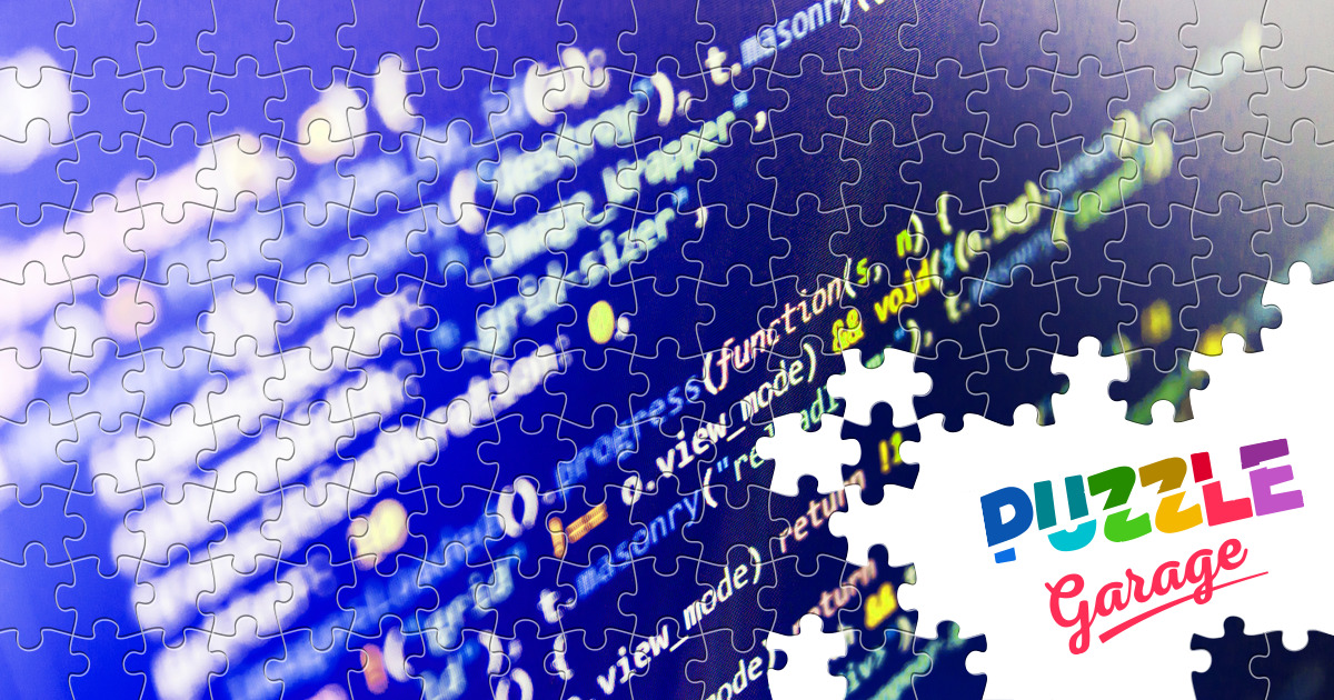 Computer Code Jigsaw Puzzle (Other, Abstraction) | Puzzle Garage