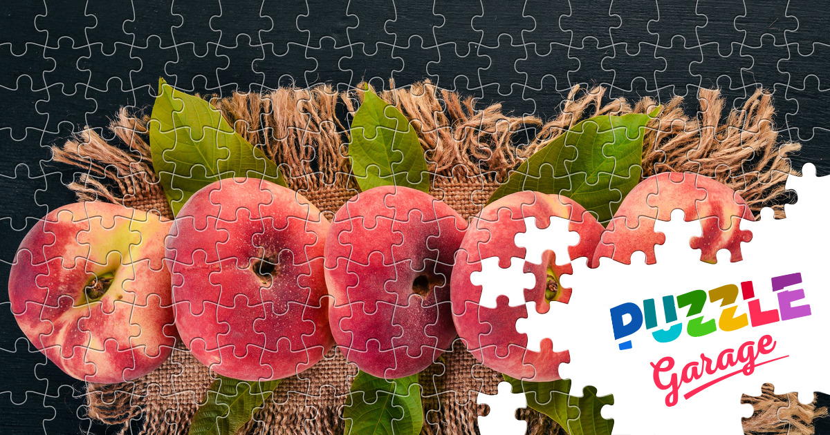 Flat Peaches Jigsaw Puzzle (Plants, Fruits) | Puzzle Garage