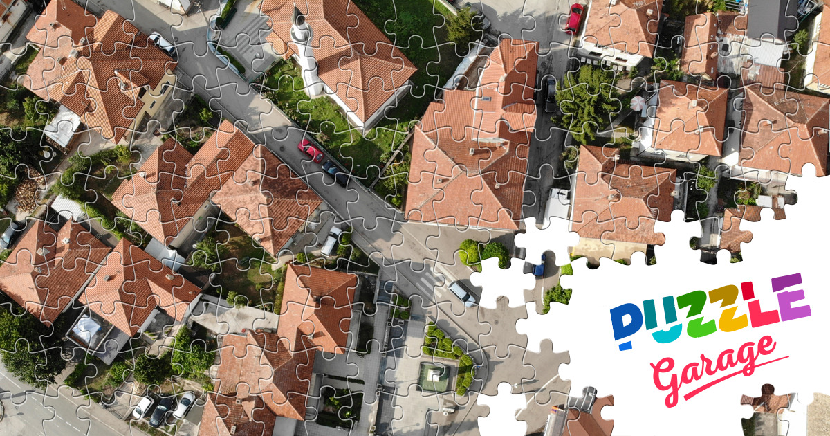 Roofs of houses from above Jigsaw Puzzle (Countries, Serbia) | Puzzle ...