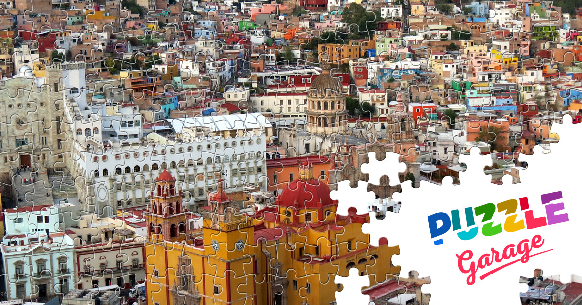 The vibrant city of Guanajuato Jigsaw Puzzle (Countries, Mexico ...