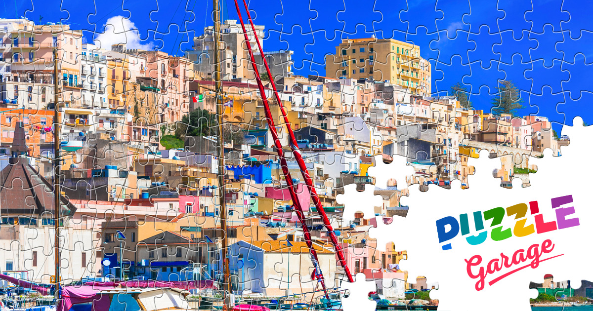 Beautiful coastal town of Italy Jigsaw Puzzle (Countries, Italy ...
