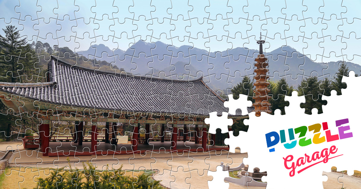 Pohyun-sa korean Buddhist temple Jigsaw Puzzle (Countries, North Korea ...