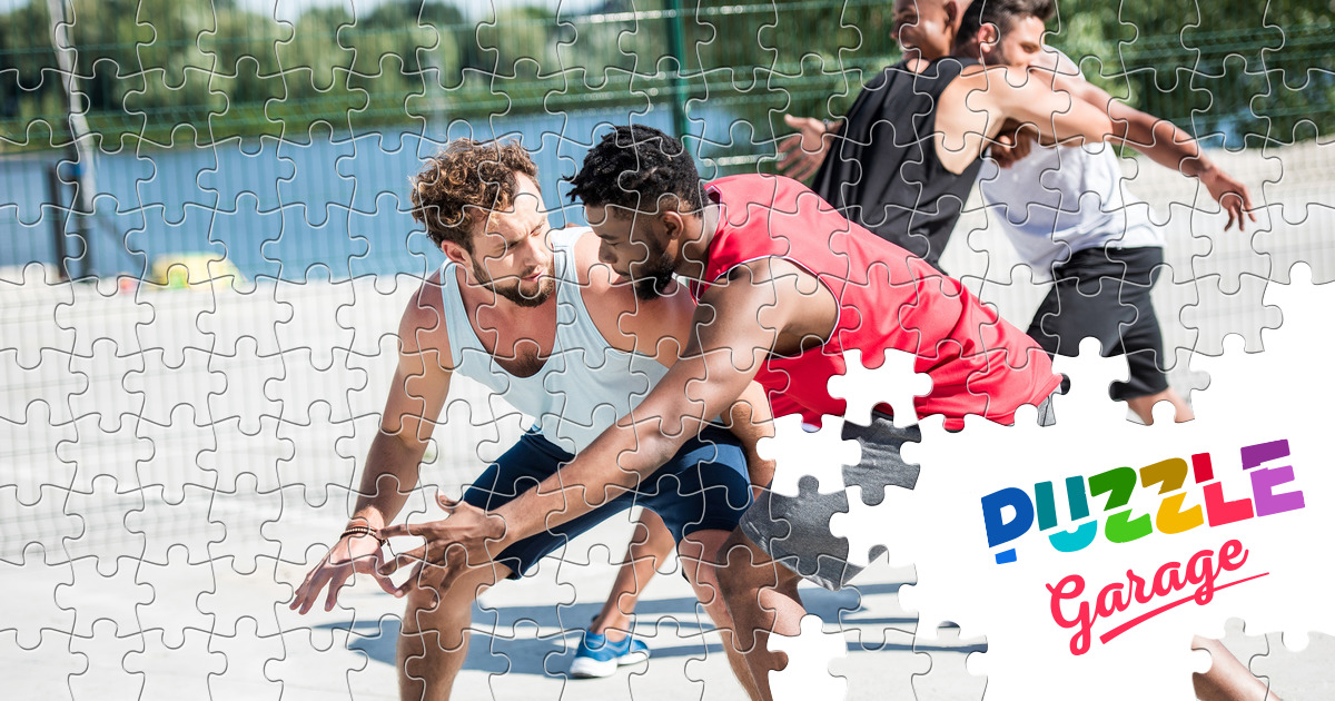 Men playing basketball Jigsaw Puzzle (Sport, Basketball) | Puzzle Garage