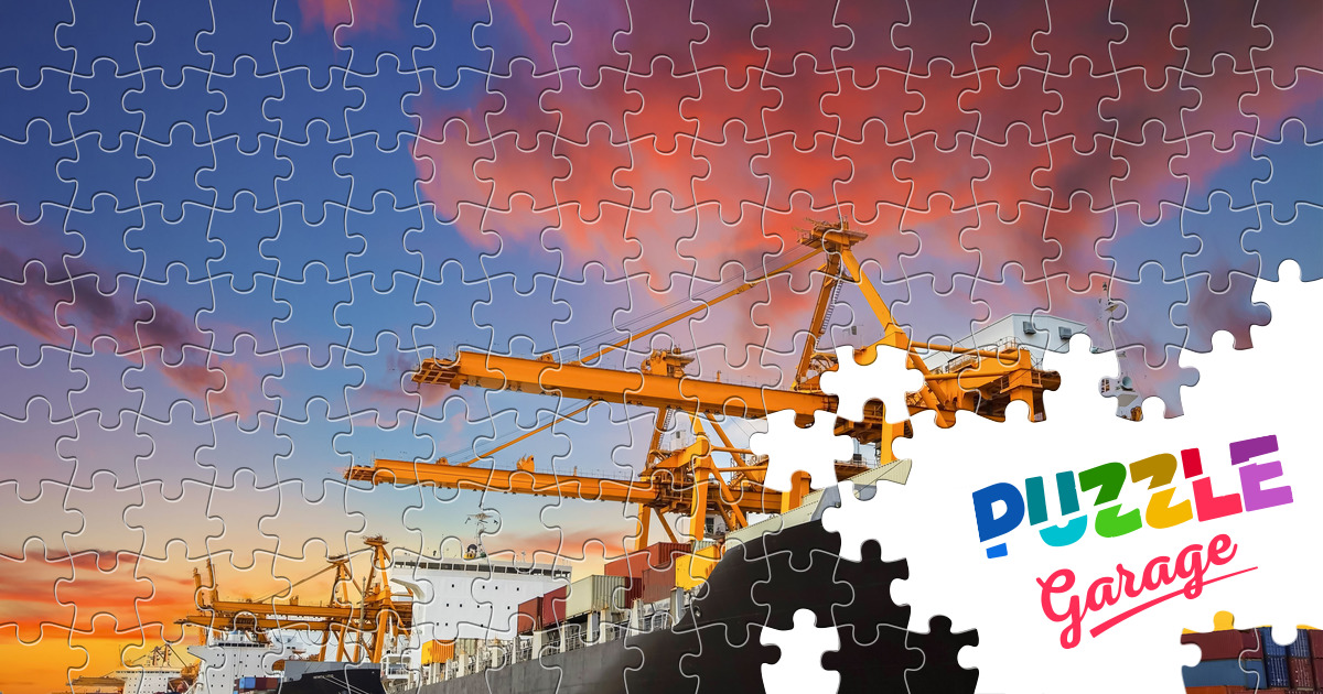 Ships in port Jigsaw Puzzle (Technics, Ships) | Puzzle Garage