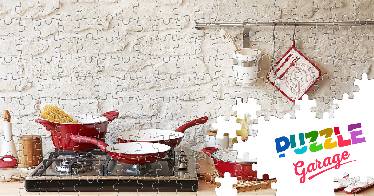 Working area of modern kitchen Jigsaw Puzzle (Home, Interiors) | Puzzle ...
