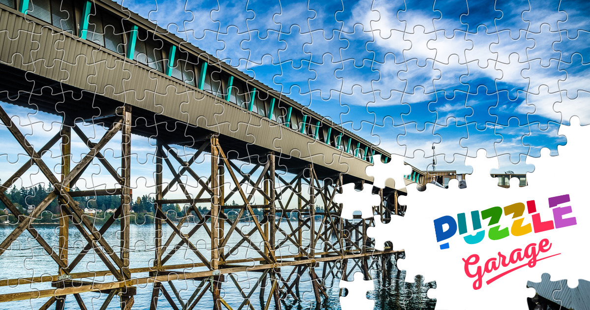 Bridge on Bainbridge Island Jigsaw Puzzle (Countries, USA) | Puzzle Garage