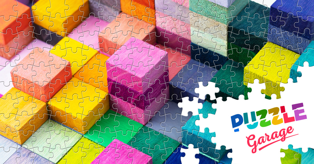 Abstraction from colorful blocks Jigsaw Puzzle (Other, Abstraction ...