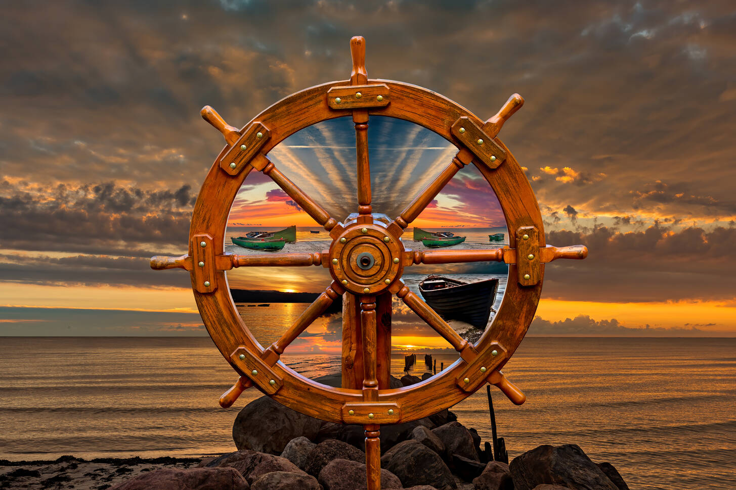 Ship's helm Jigsaw Puzzle (Technics, Ships) | Puzzle Garage