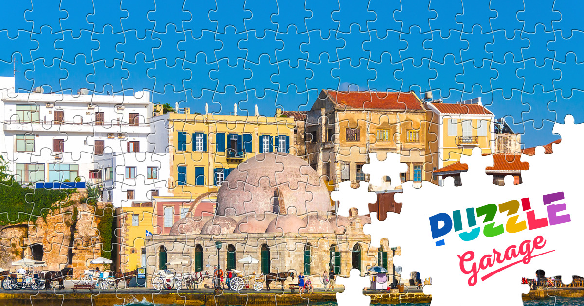 Kucuk Hasan Mosque, Chania Jigsaw Puzzle (Countries, Greece) | Puzzle ...