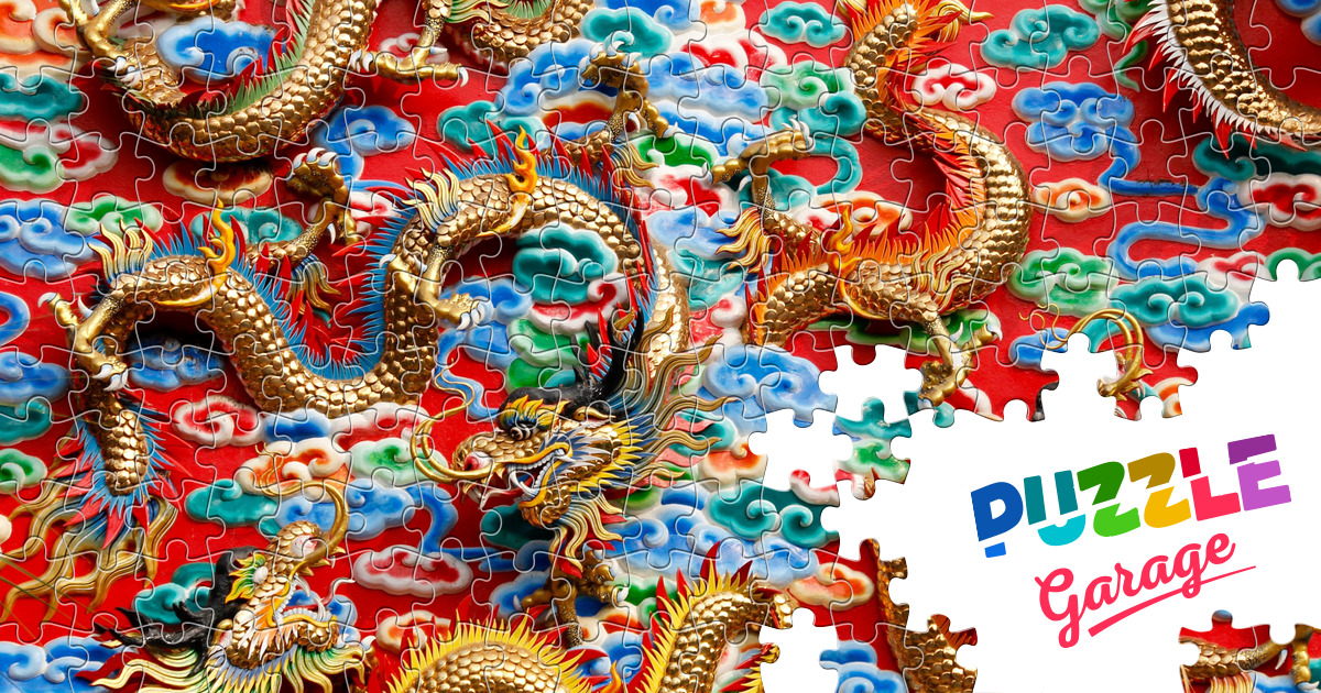 Asian dragons Jigsaw Puzzle (Countries, China) | Puzzle Garage