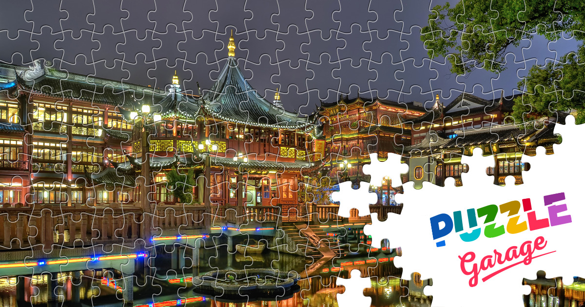 Shanghai tea house Jigsaw Puzzle (Countries, China) | Puzzle Garage