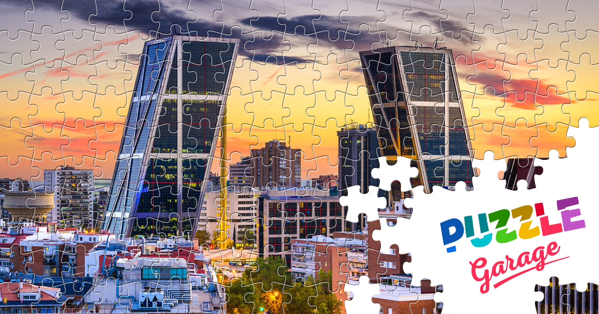 Madrid financial district Jigsaw Puzzle (Countries, Spain) | Puzzle Garage