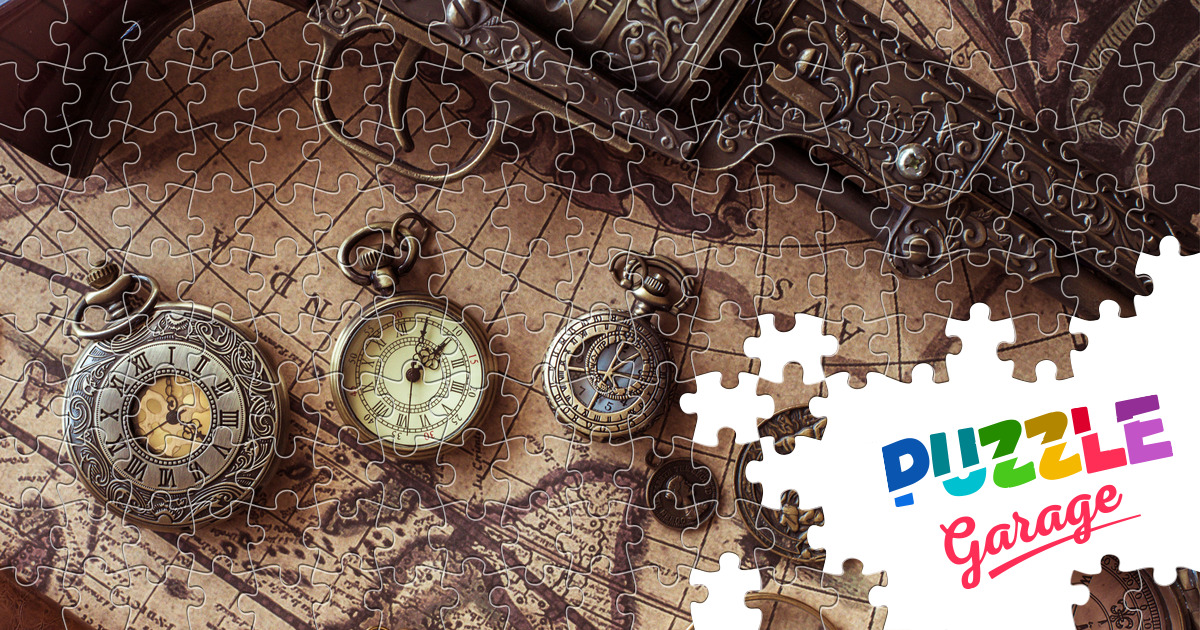 Antiques on the map Jigsaw Puzzle (History, Antique) | Puzzle Garage