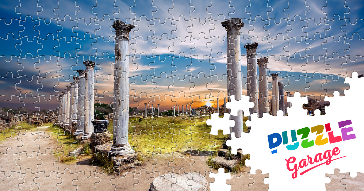 Ruins of Salamis Jigsaw Puzzle (Countries, Cyprus) | Puzzle Garage
