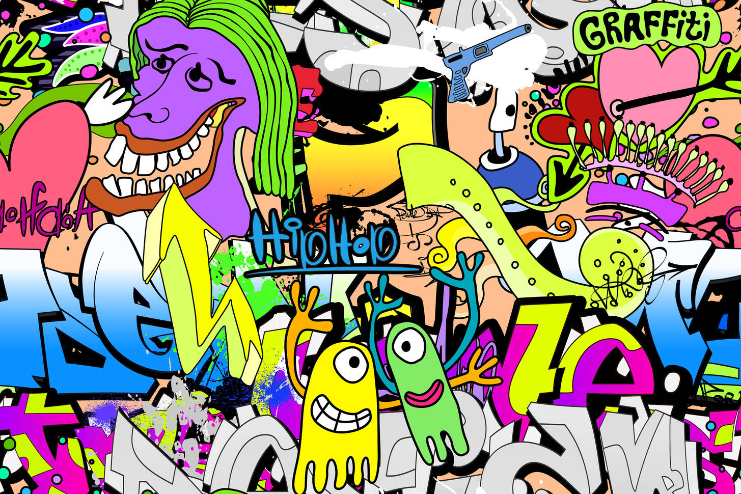 Bright graffiti Jigsaw Puzzle (Art, Graffiti) | Puzzle Garage