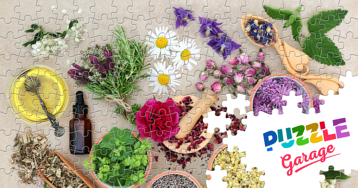 Herbs and flowers Jigsaw Puzzle (Plants, Flowers) | Puzzle Garage