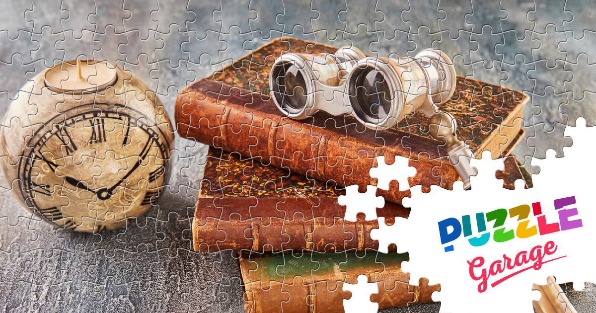 Books and binoculars Jigsaw Puzzle (History, Antique) | Puzzle Garage