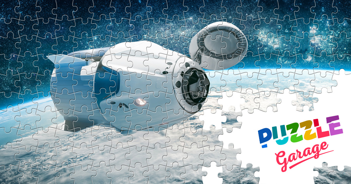 Ship over the planet Jigsaw Puzzle (Space, Cosmonautics) | Puzzle Garage