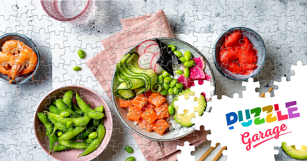 Salad with vegetables and fish Jigsaw Puzzle (Home, Food) | Puzzle Garage