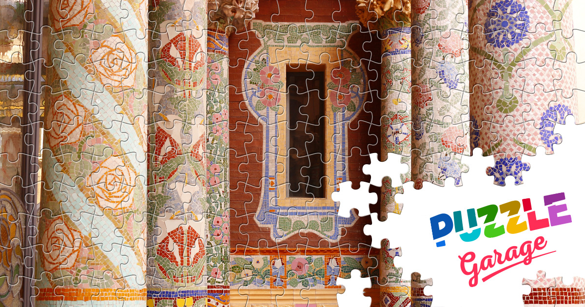 Mosaic columns Jigsaw Puzzle (Countries, Spain) | Puzzle Garage