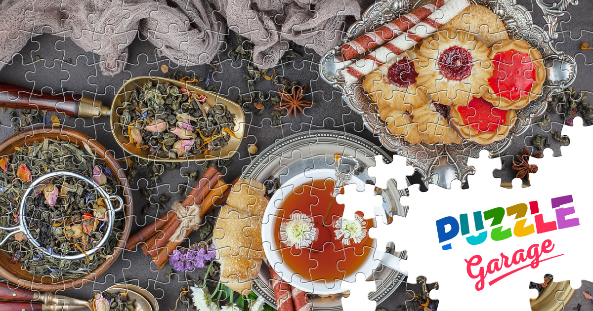 Tea and biscuits Jigsaw Puzzle (Home, Food) | Puzzle Garage