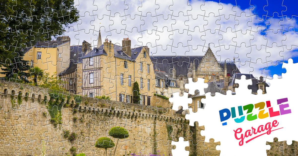 Ancient buildings of the city of Vannes Jigsaw Puzzle (Countries ...