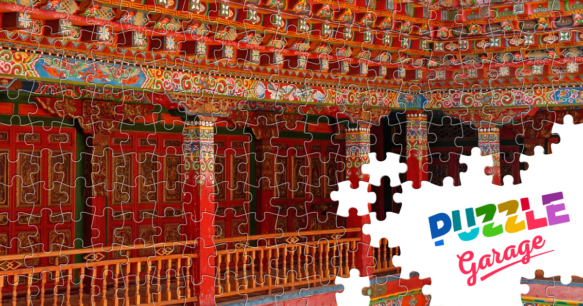 Temple walls Jigsaw Puzzle (Countries, China) | Puzzle Garage