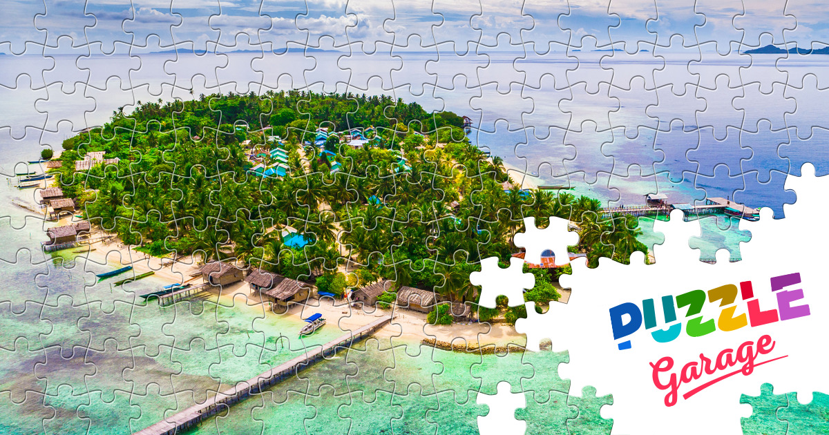 Arborek Island Jigsaw Puzzle (Countries, Indonesia) | Puzzle Garage